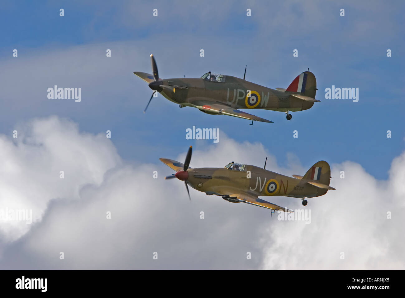 Hawker hurricane formation hi-res stock photography and images - Alamy