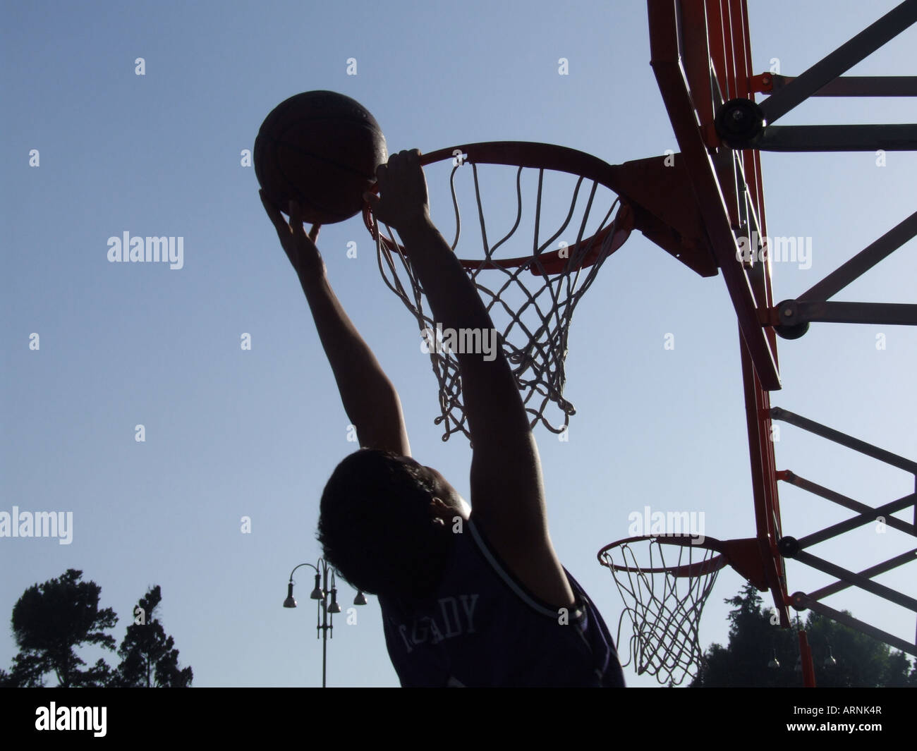 basketball match outdoors Stock Photo - Alamy