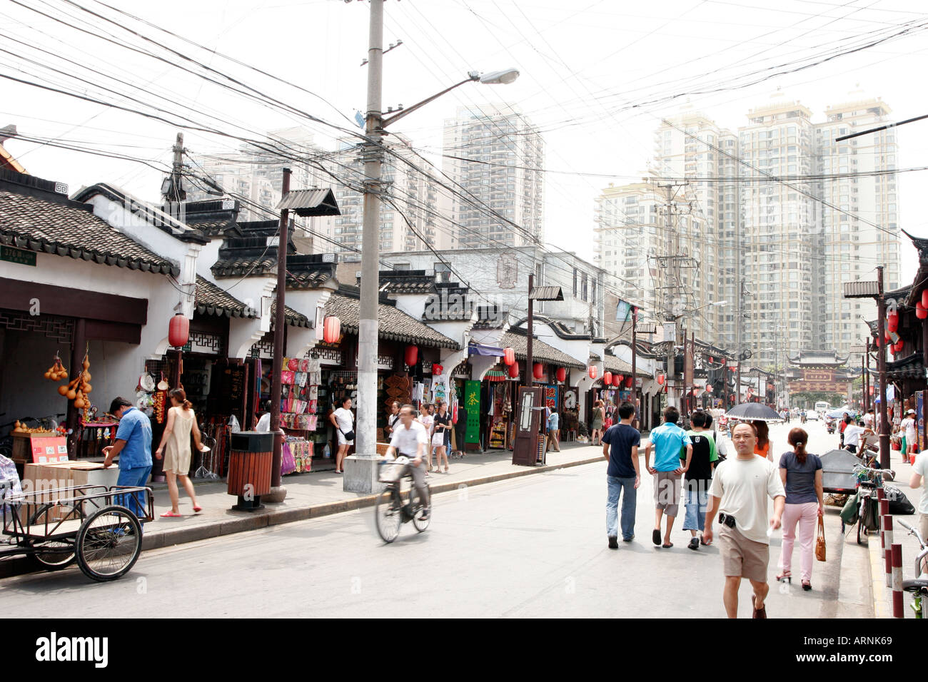 Street scene in Shanghai China Stock Photo - Alamy