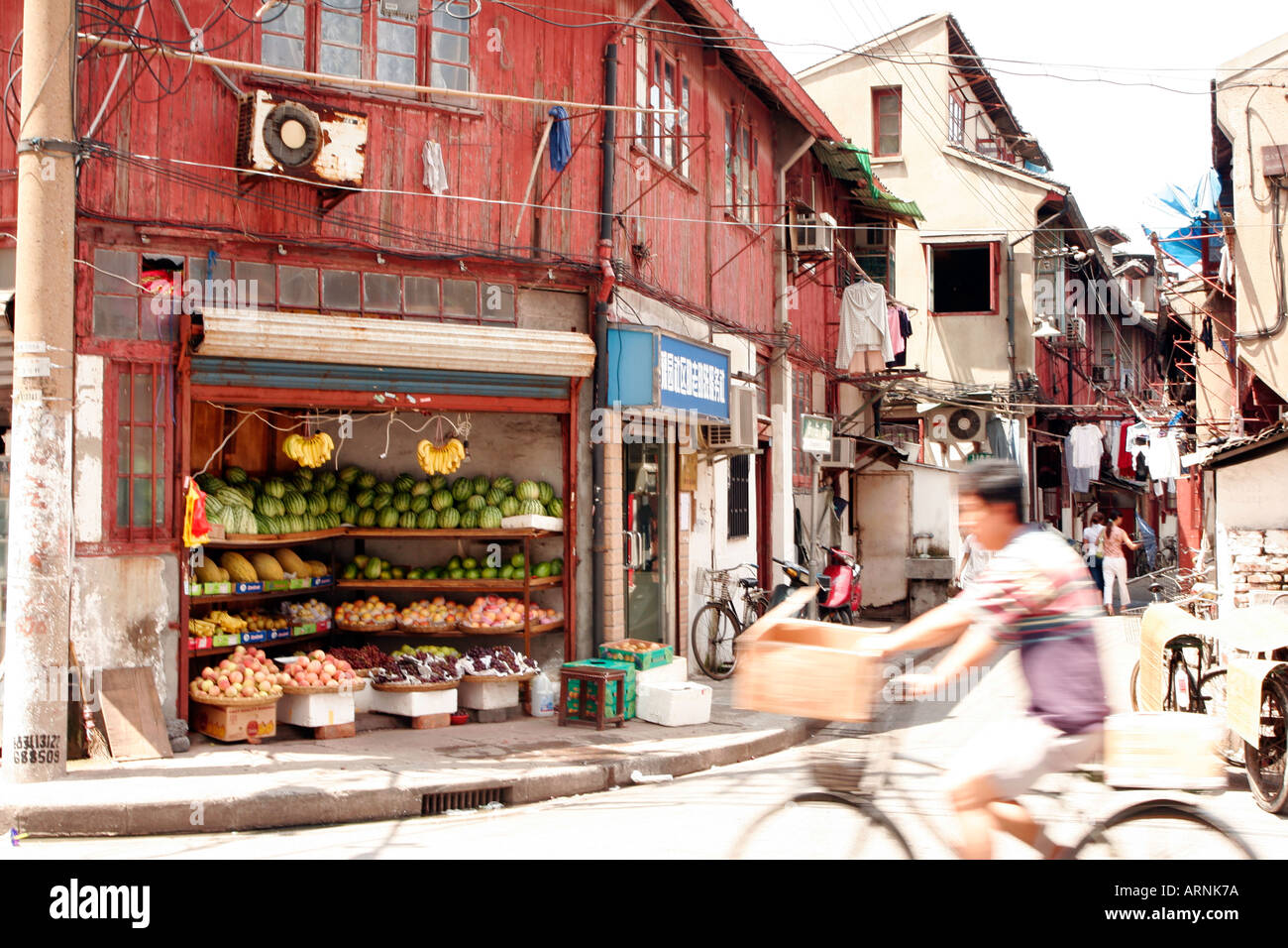 Street scene in Shanghai China Stock Photo - Alamy