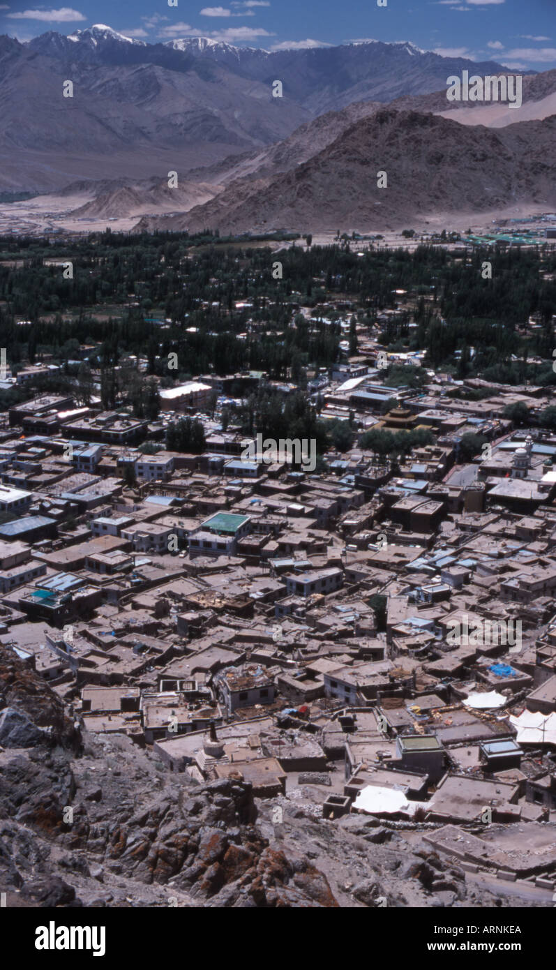 The City of Leh in the Indus Valley Ladakh India Stock Photo - Alamy