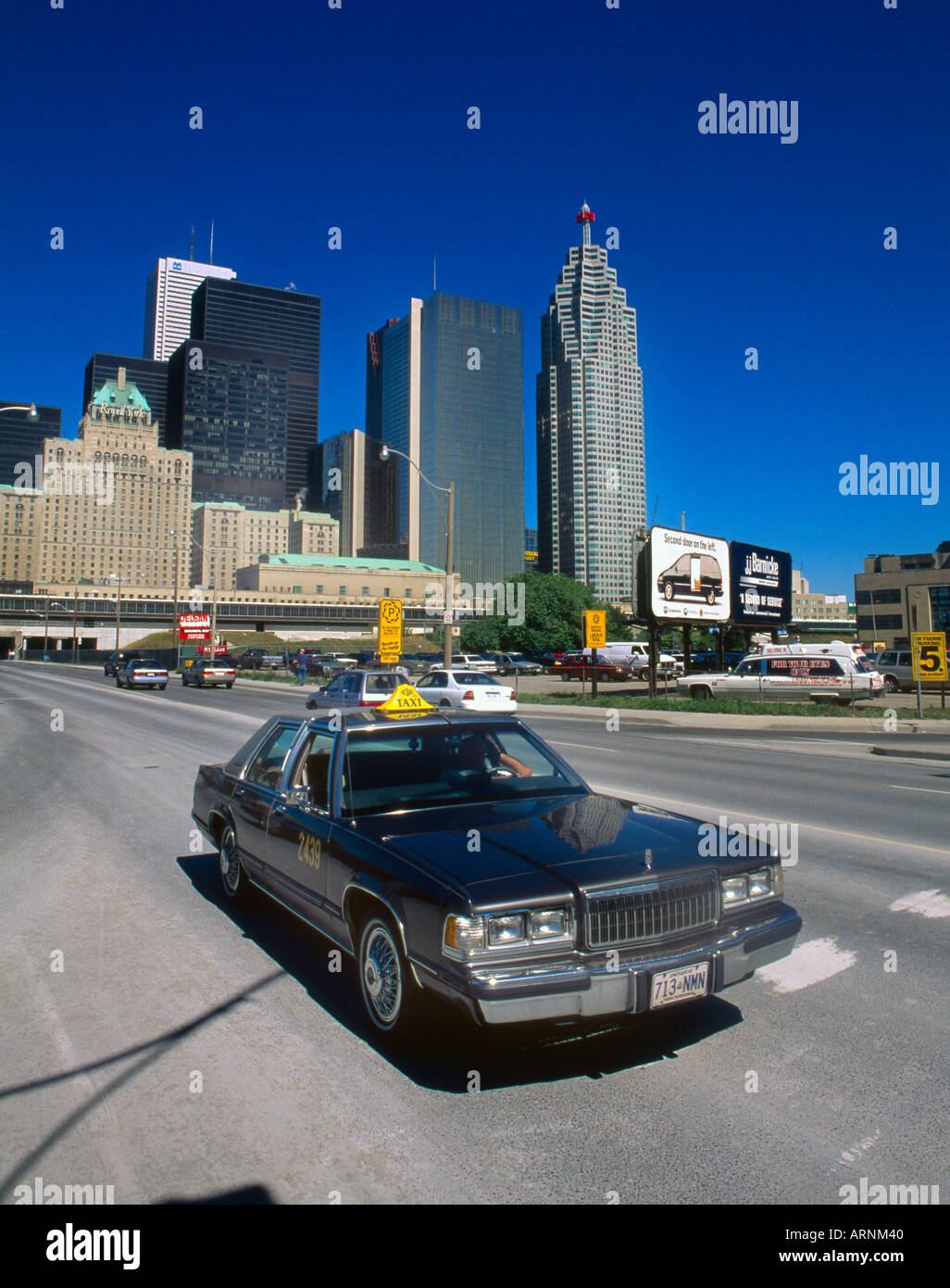Toronto Canada Downtown Taxi Cab Stock Photo - Alamy