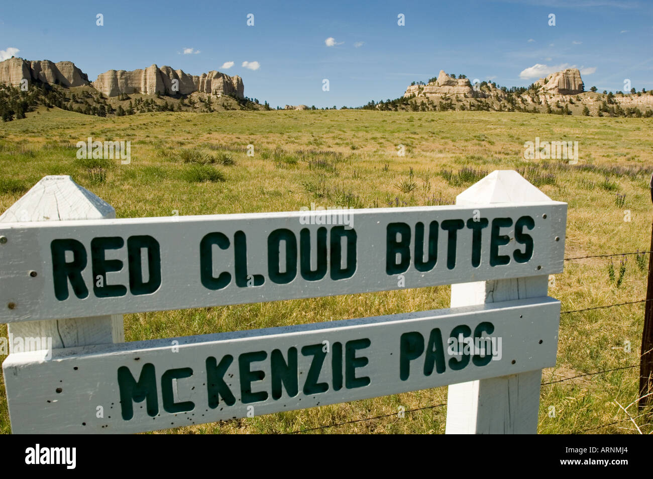 Red Cloud Buttes and Mackenzie Pass in northwestern Nebraska Stock ...
