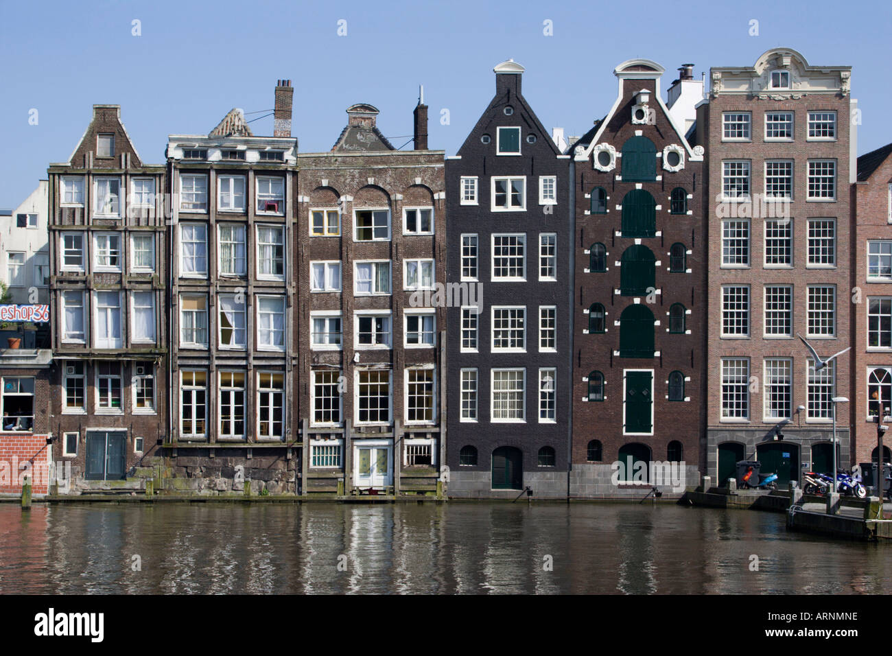 Canalside Buildings in Amsterdam Stock Photo - Alamy