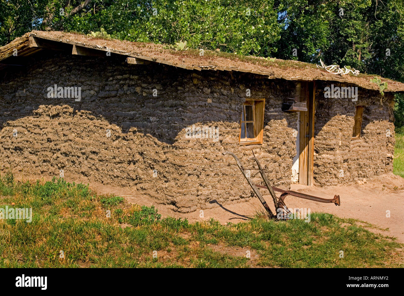 Sod House Museum in Gothenburg Nebraska Stock Photo - Alamy