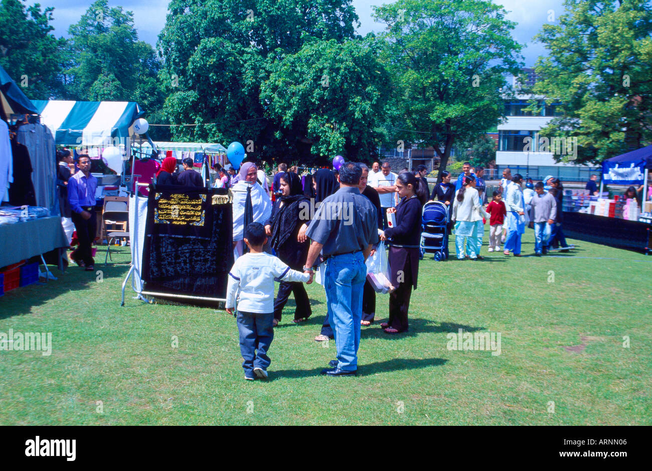 Eid Mela - Eid Fair Muslim Man Woman & Children in Birmingham West ...