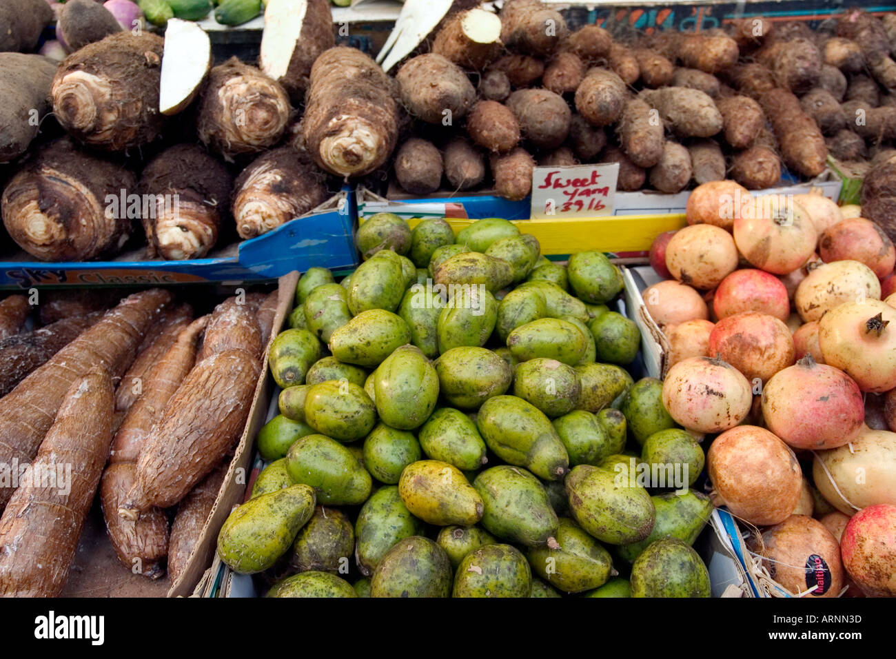 Jamaican food market hi-res stock photography and images - Alamy