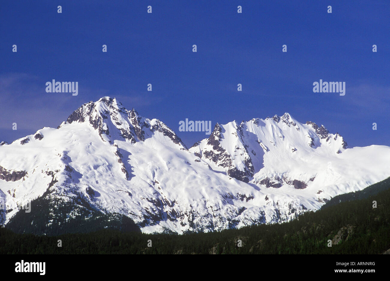 Coast Mountain Range, view from Whistler peak, Tantalus Range, Whistler ...