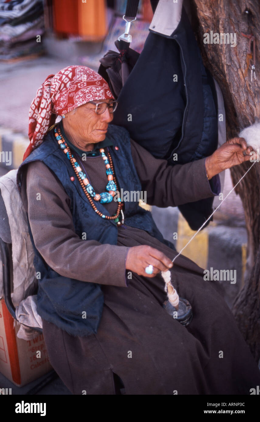 Local Woman Leh Ladakh India Stock Photo - Alamy