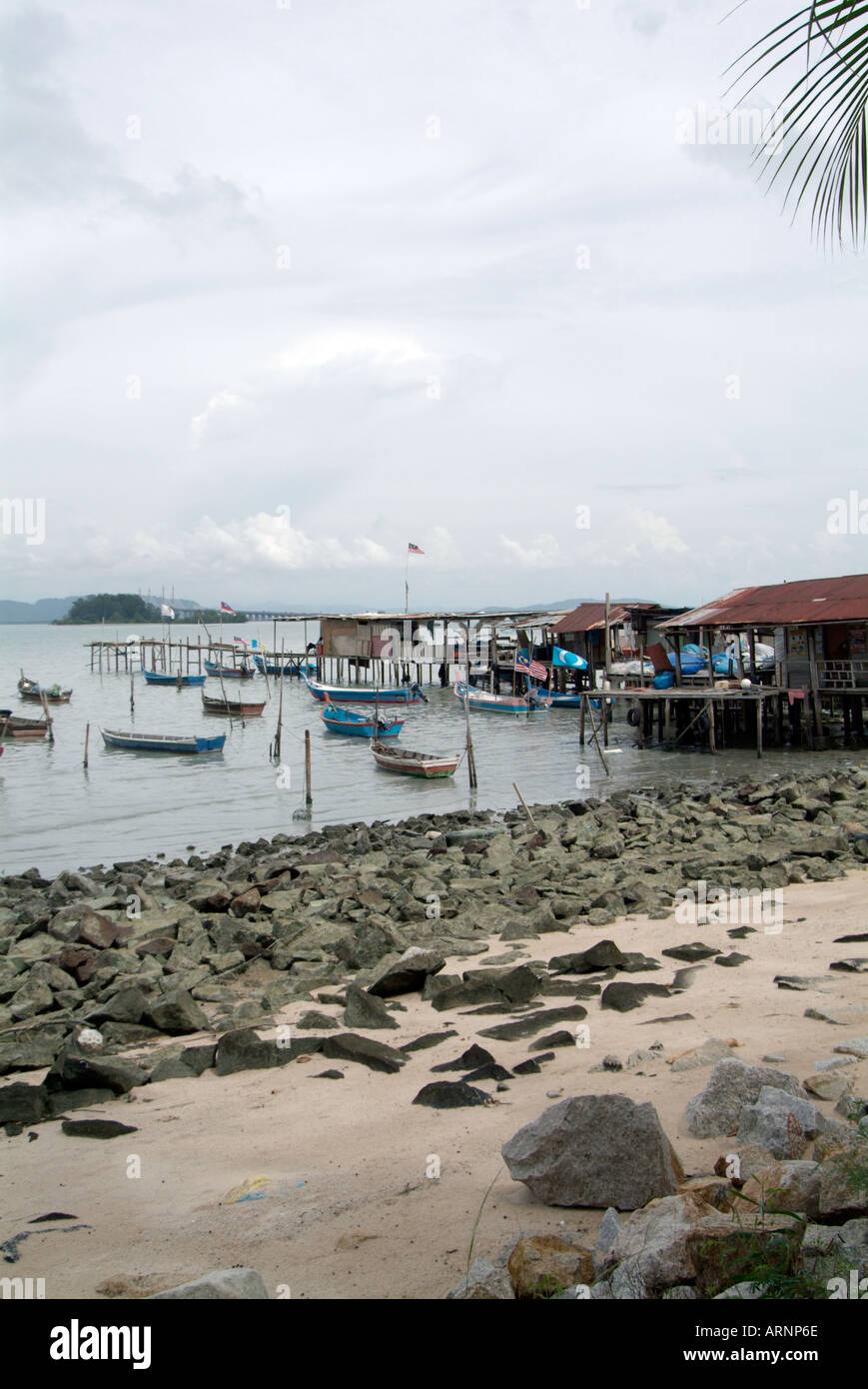 traditional, fisherman, huts, boat, houses, stilts, poverty, poor ...