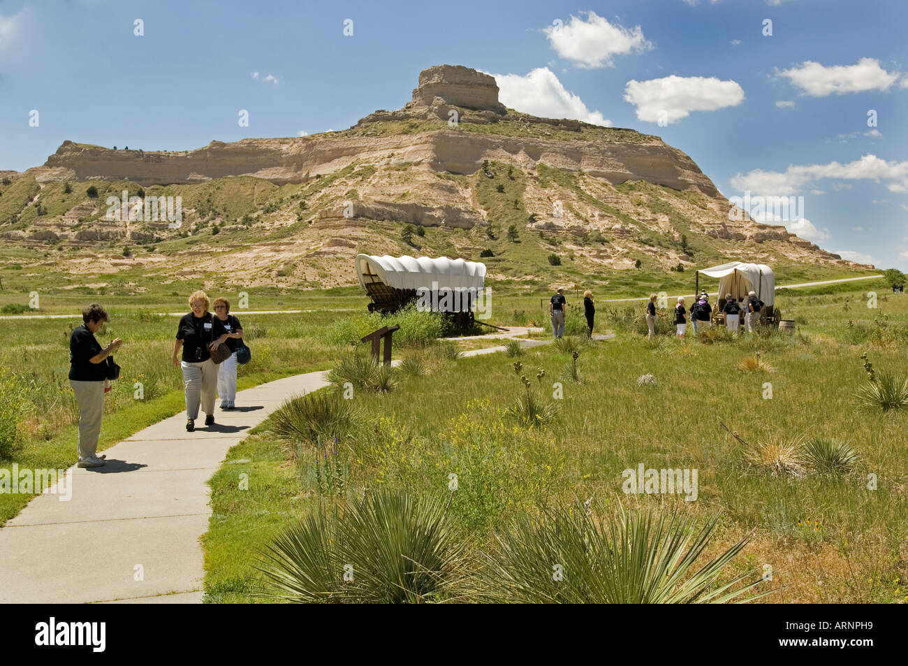 Scotts Bluff National Monument famous geographical landmark in NW ...