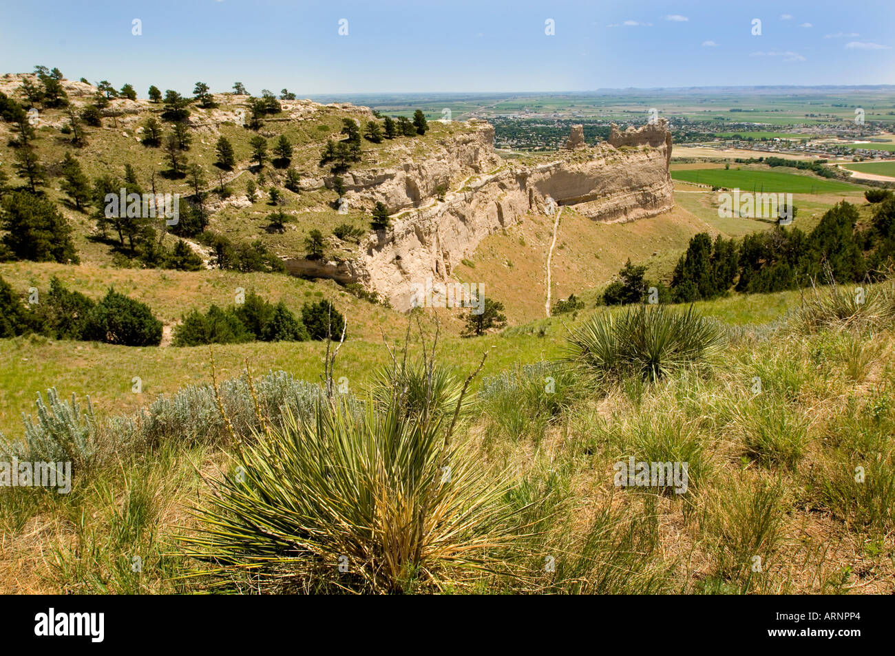 Scenic view of the buttes in the Sand Hills area of northwestern ...