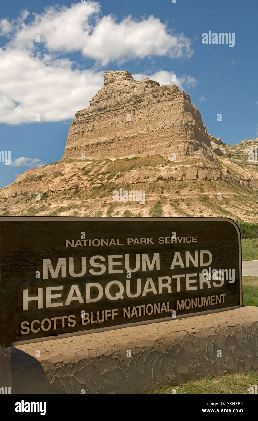 Scotts Bluff National Monument near to Scottsbluff Nebraska Stock Photo ...