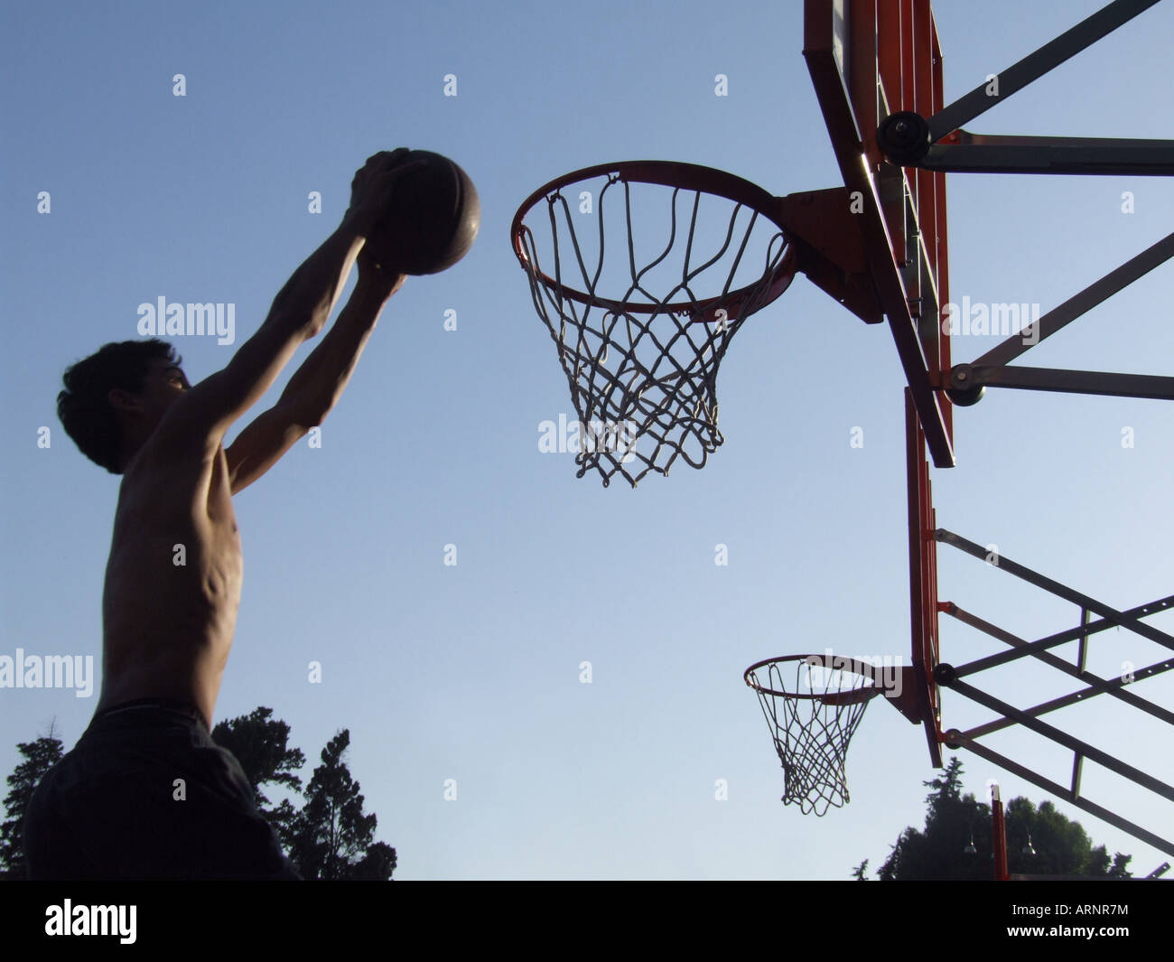 basketball match outdoors Stock Photo - Alamy