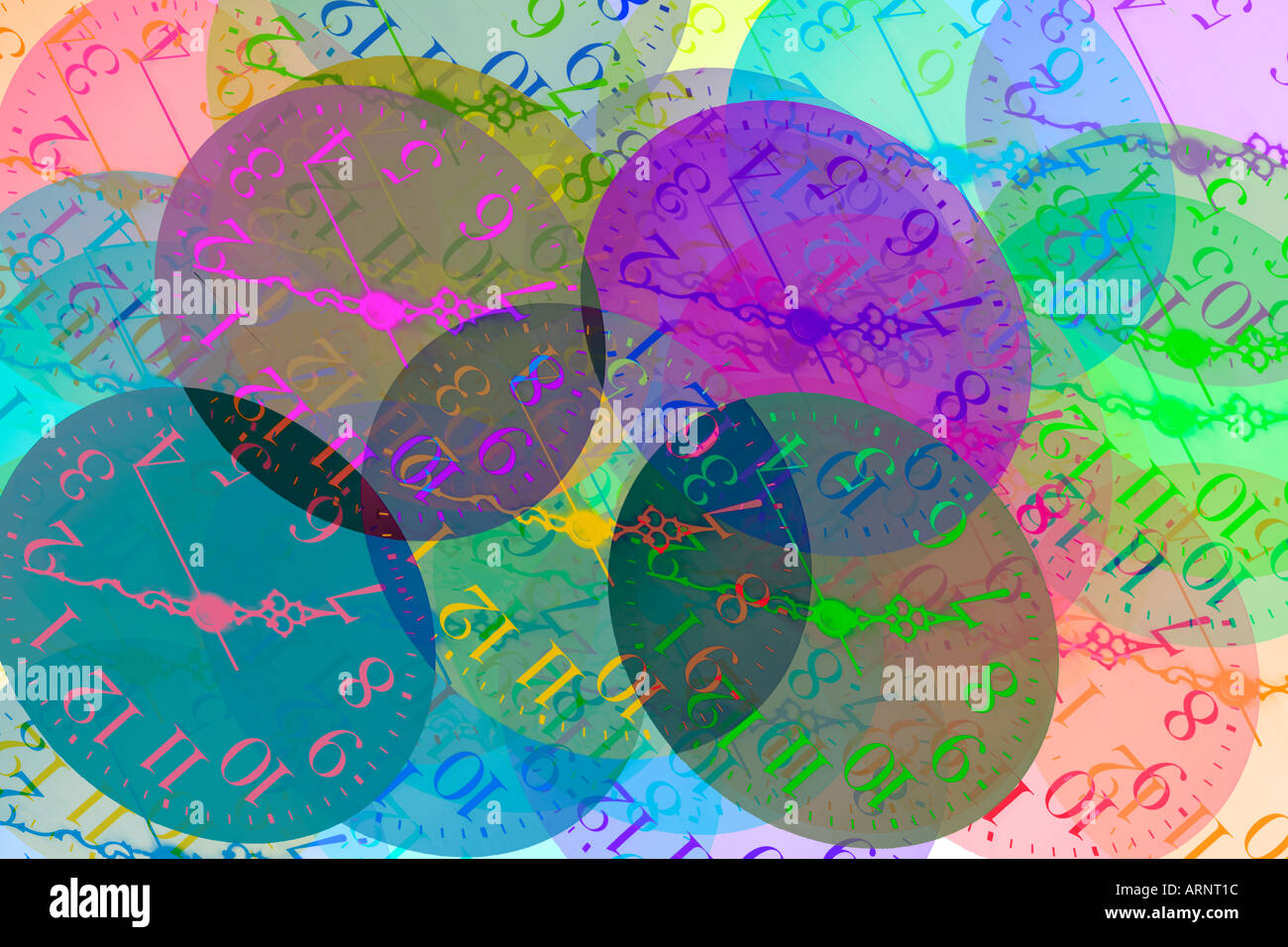 Mad Clock world 1 Stock Photo - Alamy