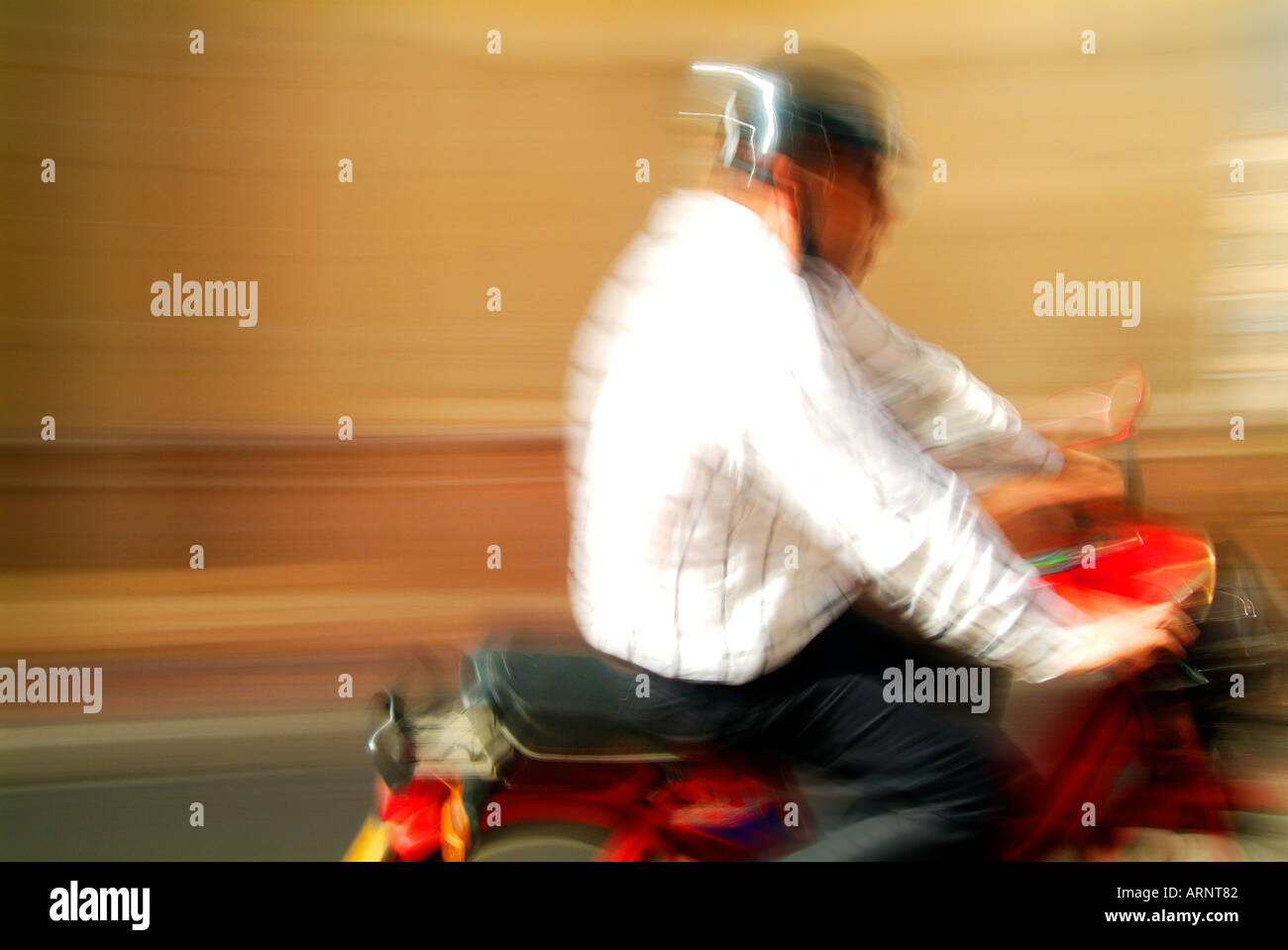 Moped speeding in street hi-res stock photography and images - Alamy
