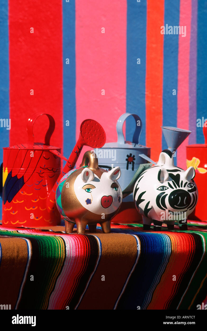 Mexico, local artisan's crafts on display Stock Photo - Alamy