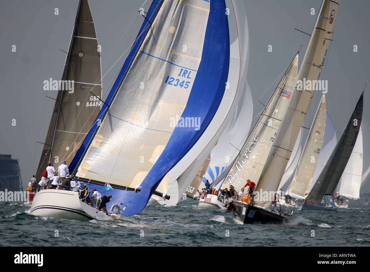 Cowes week yachts yachting hi-res stock photography and images - Alamy