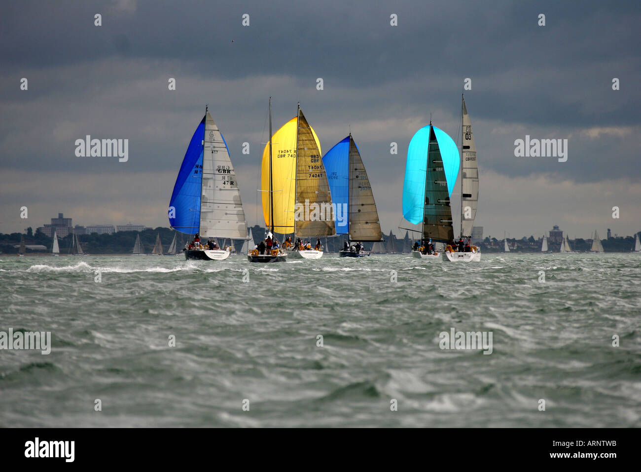 Cowes week yachts yachting hi-res stock photography and images - Alamy