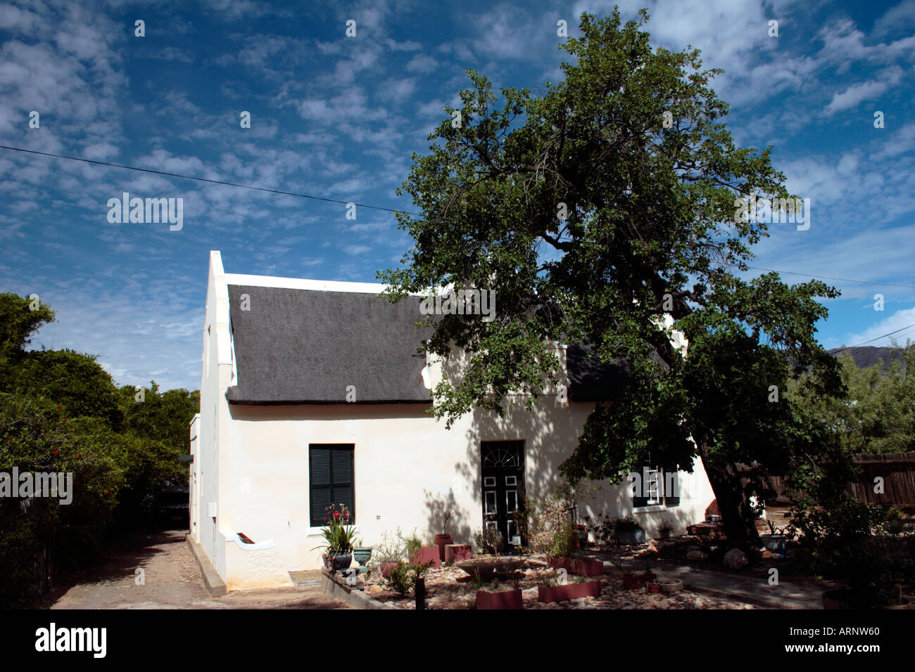 Typical Cape Dutch building Prince Albert South Africa Stock Photo - Alamy