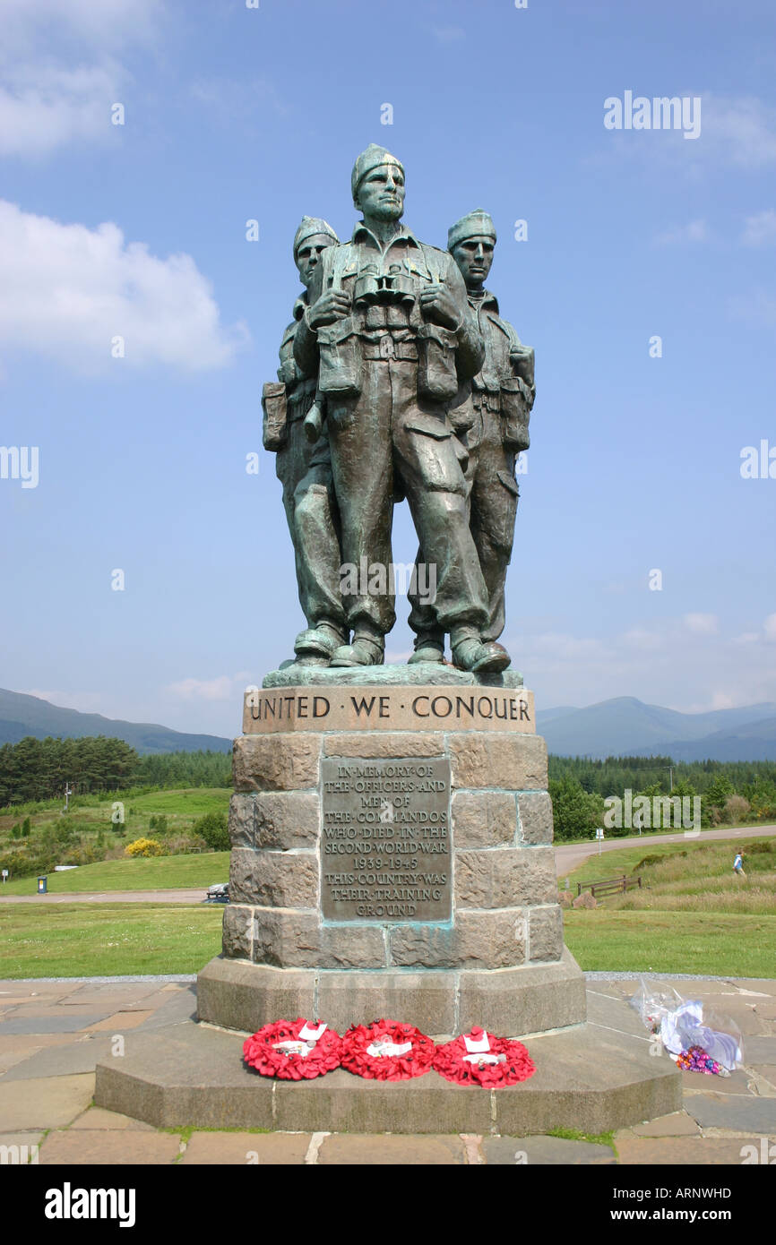 Commando Statue, Scotland Stock Photo - Alamy