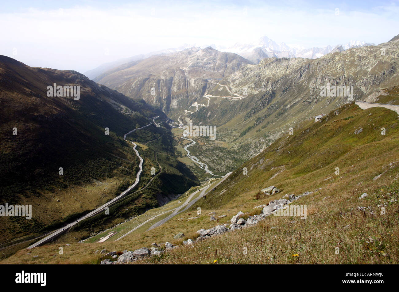 Grimsel pass in Switzerland Stock Photo - Alamy