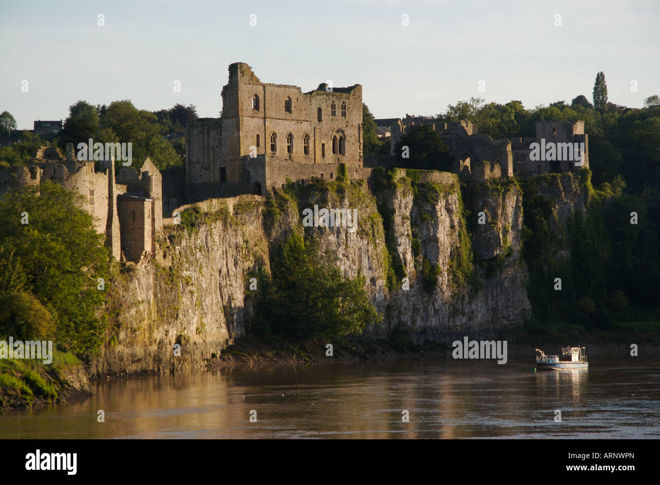 Chepstow Castle and River Wye Stock Photo - Alamy