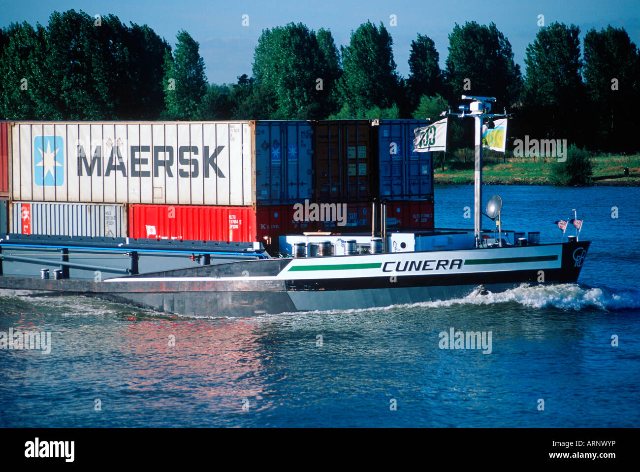 Netherlands, Holland, commercial barge transport Stock Photo - Alamy