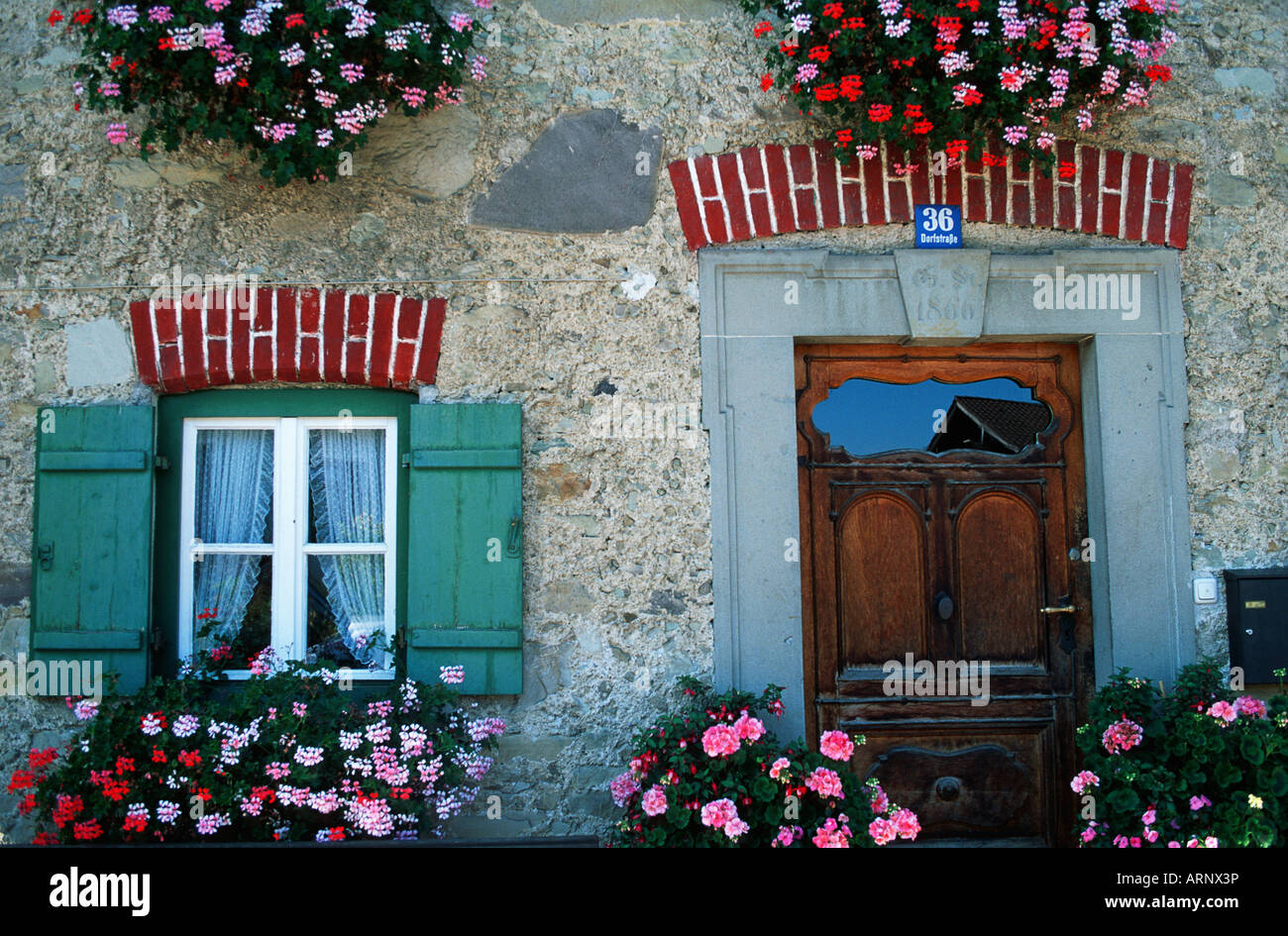 Bavaria flower boxes by windows hi-res stock photography and images - Alamy
