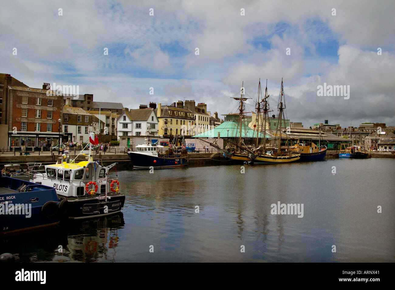 Plymouth harbour barbican quay hi-res stock photography and images - Alamy