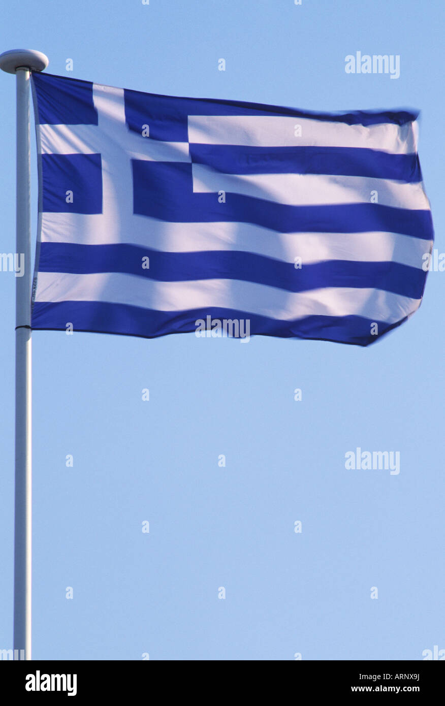 Falg of Greece Stock Photo - Alamy
