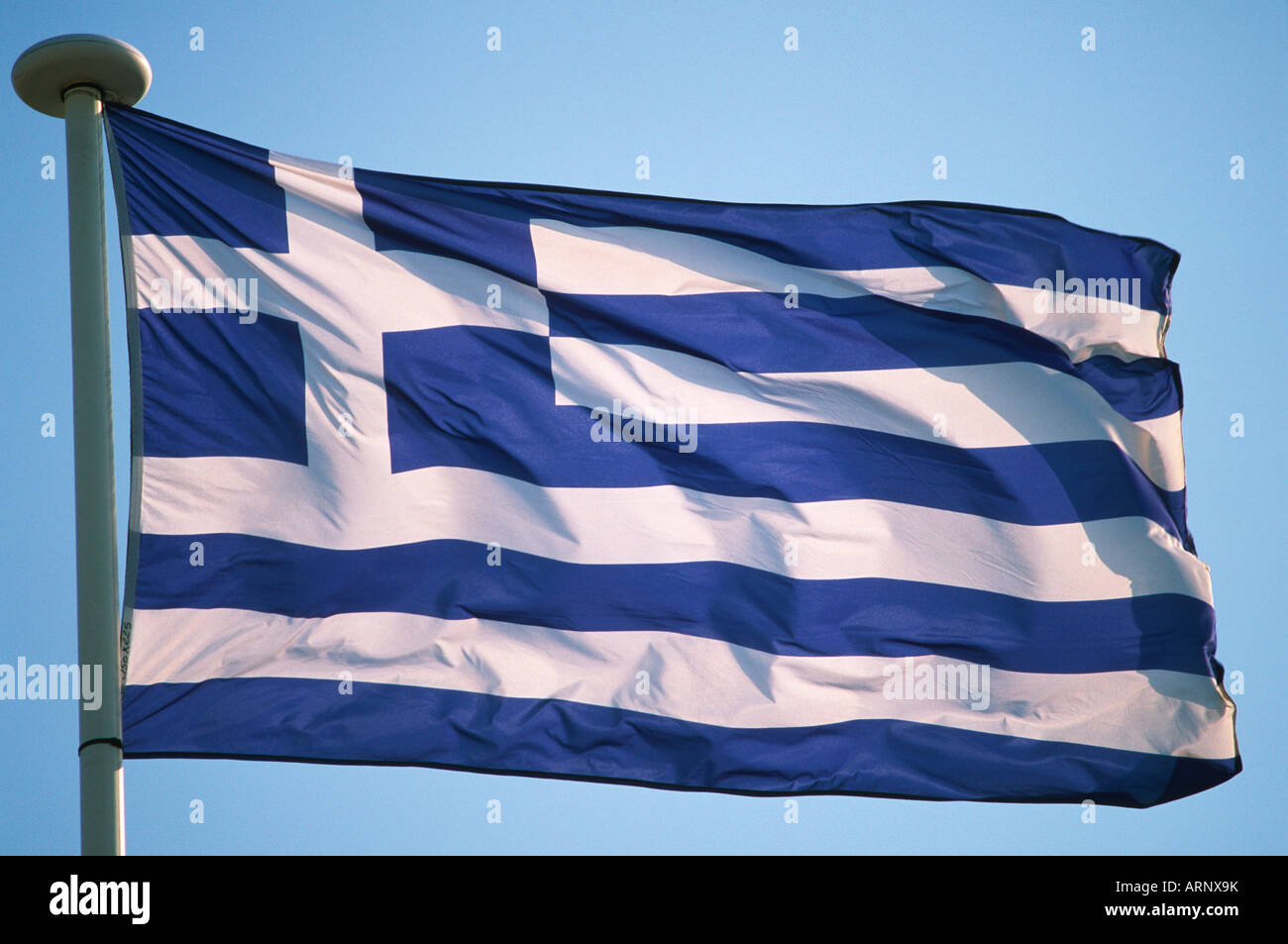 Falg of Greece Stock Photo - Alamy
