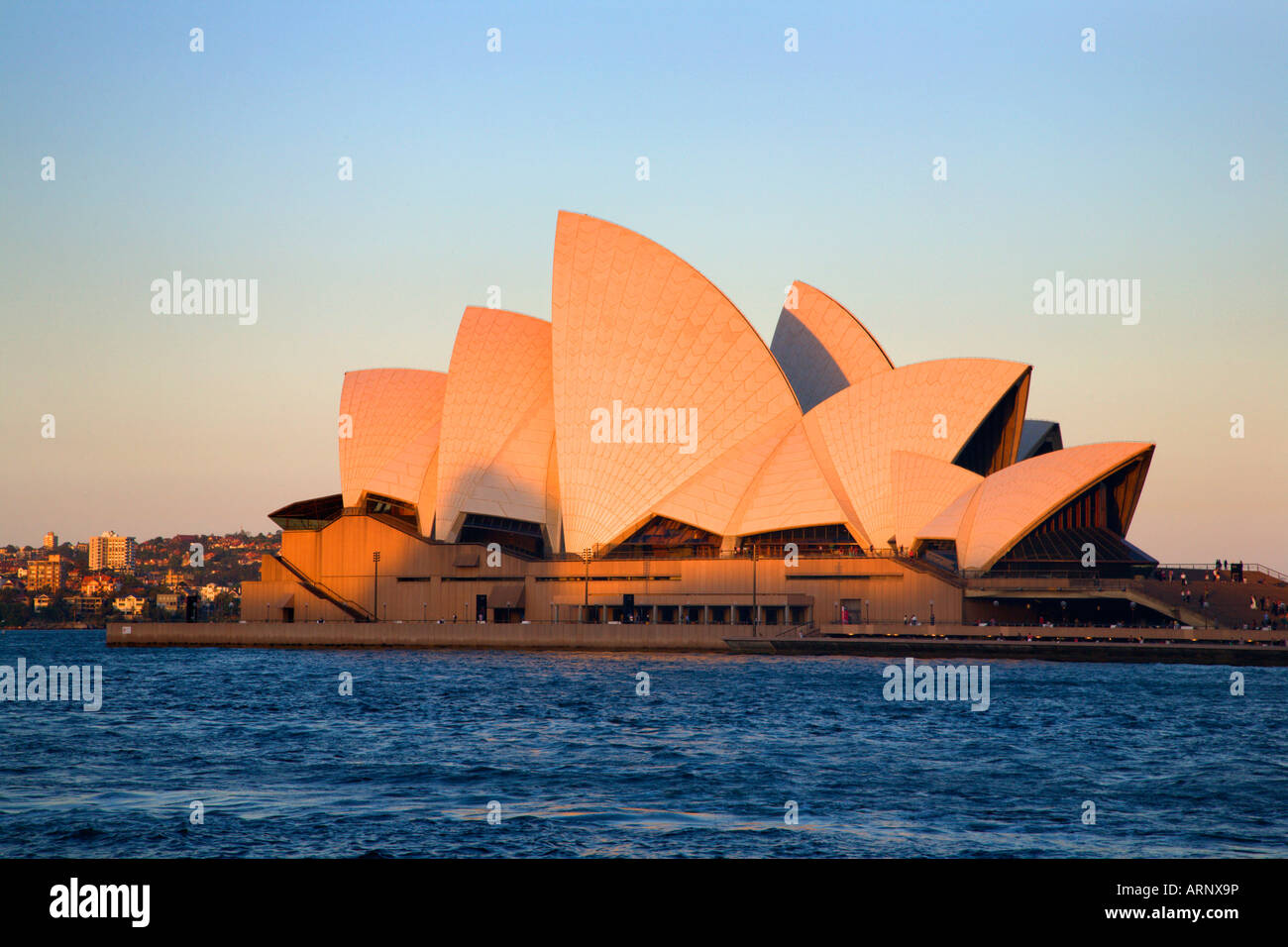 The Last Rays of the Setting Sun on the Opera House Sydney New South ...