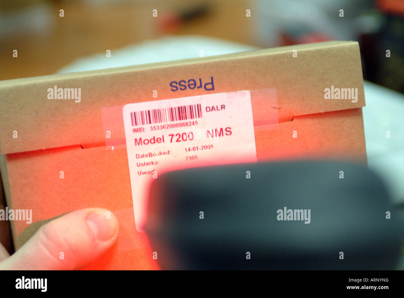 bar code computer tracking , distribution Stock Photo - Alamy