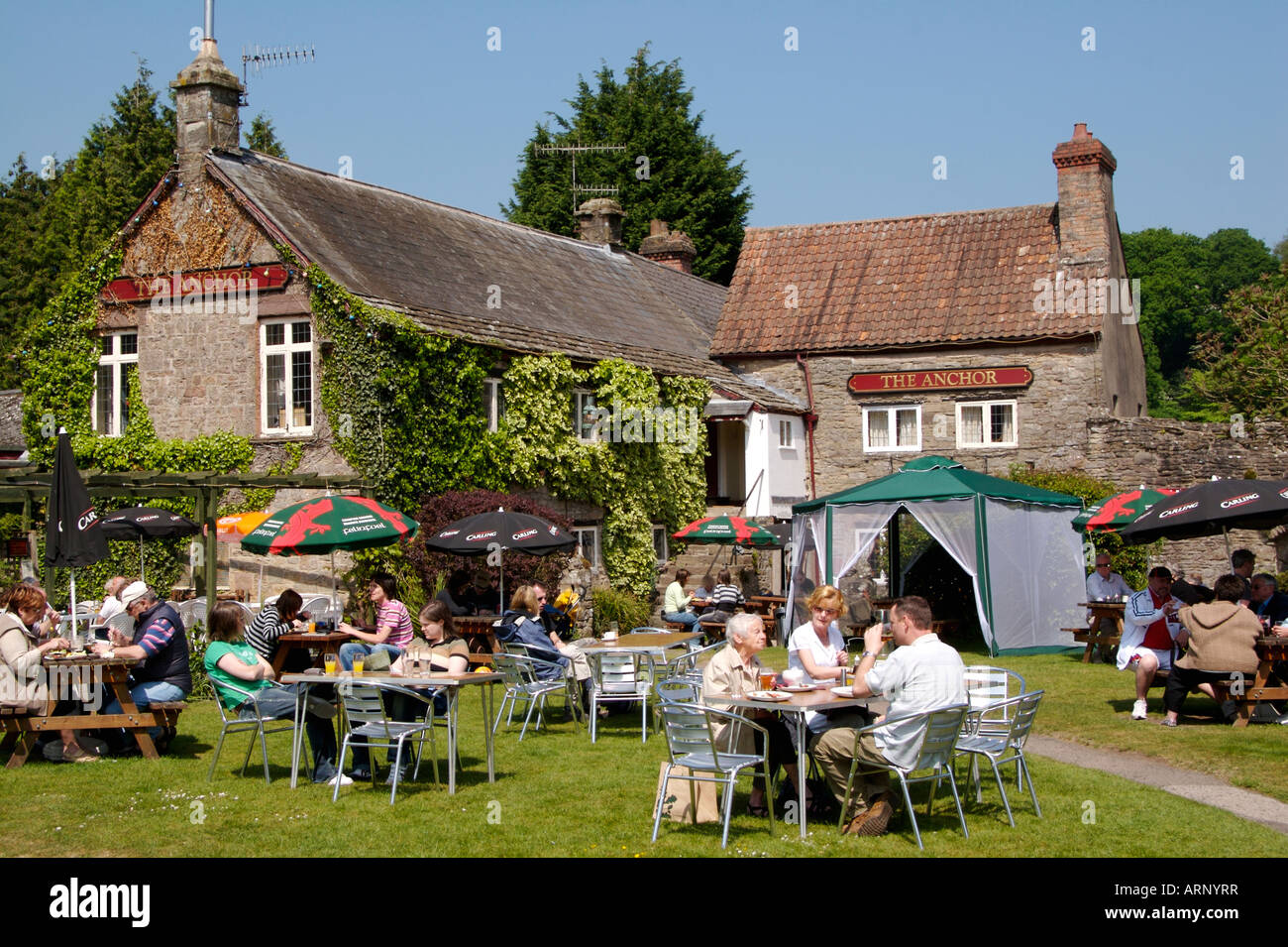 People Anchor Hotel Tintern Stock Photo - Alamy