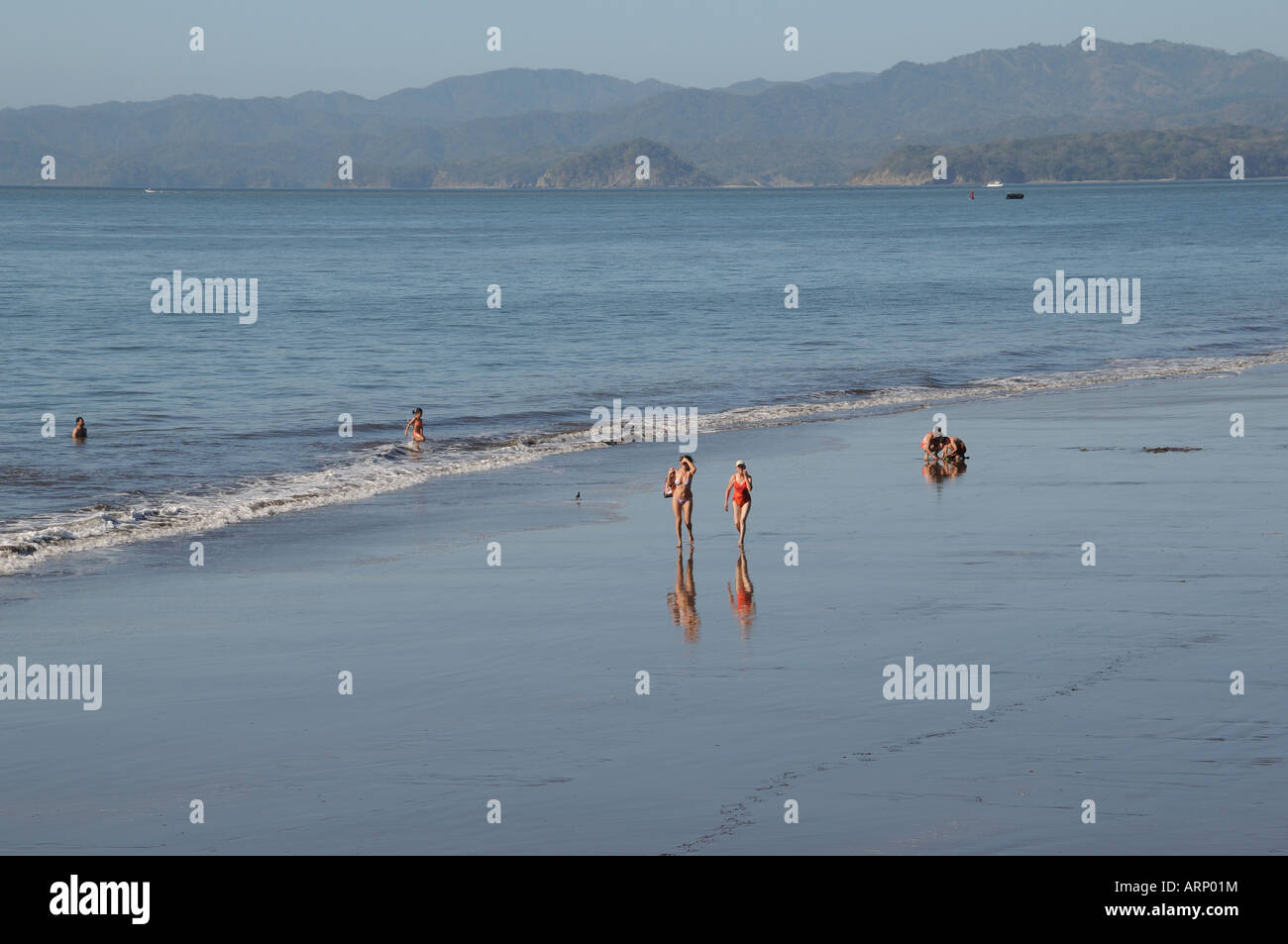 The beach at Puntarenas, Costa Rica near where the cruise ships dock ...