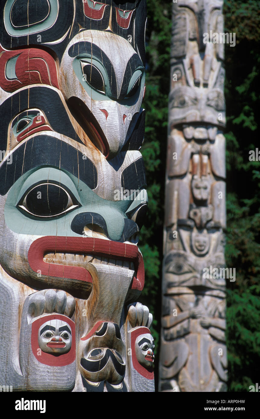 Totem pole details from sitka nationa hi-res stock photography and ...