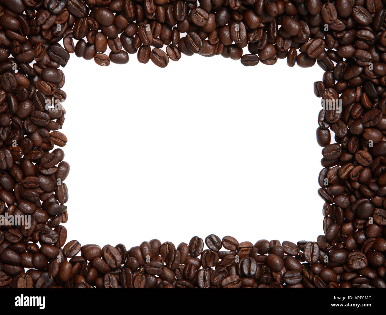 Coffee Bean Frame Stock Photo - Alamy