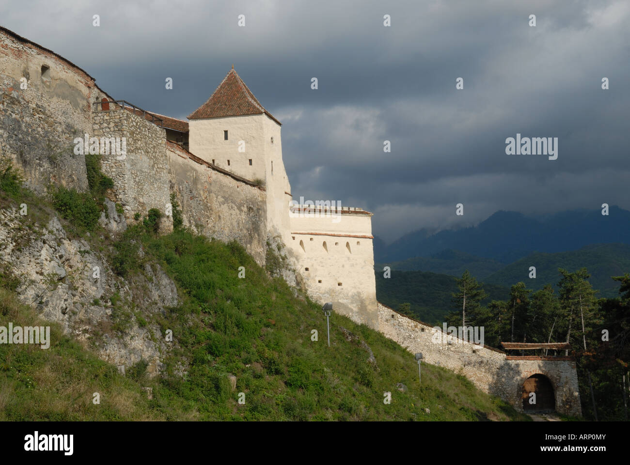 Râşnov Fortress in Transylvania Romania Stock Photo - Alamy