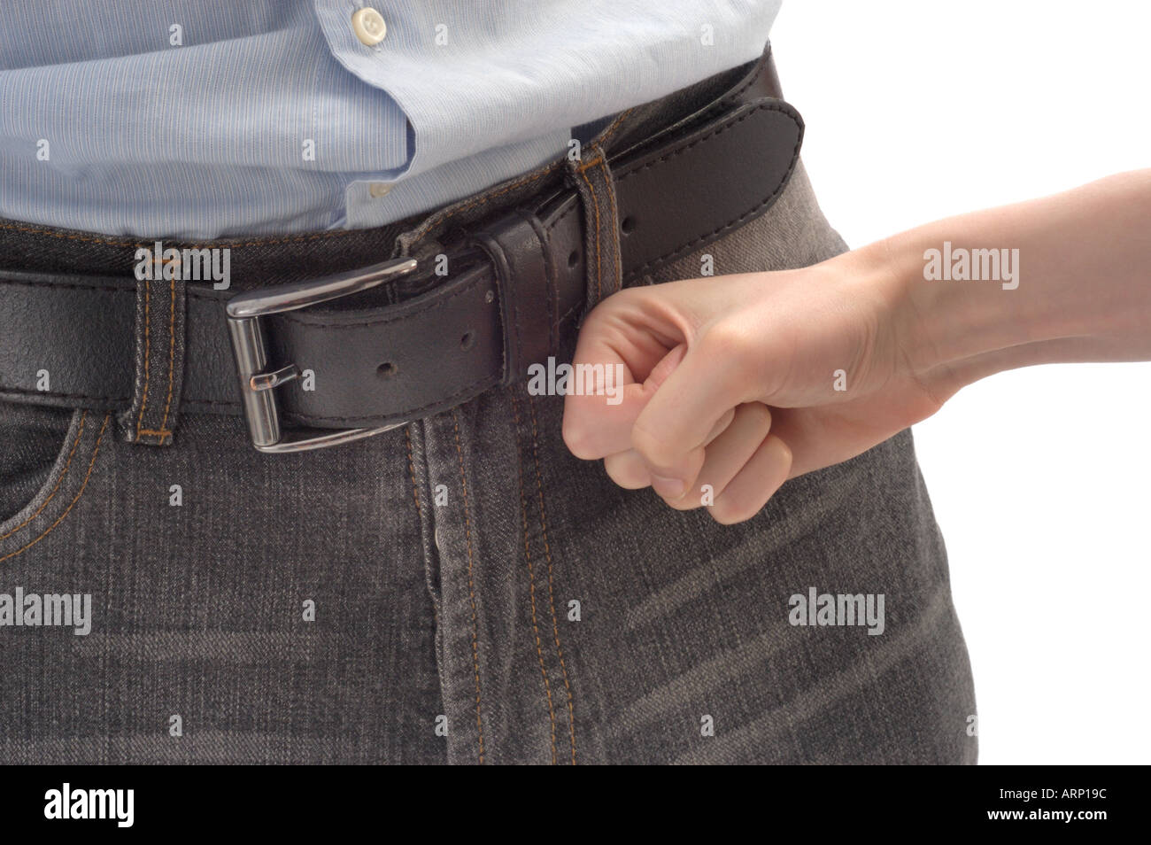 Below the belt hi-res stock photography and images - Alamy
