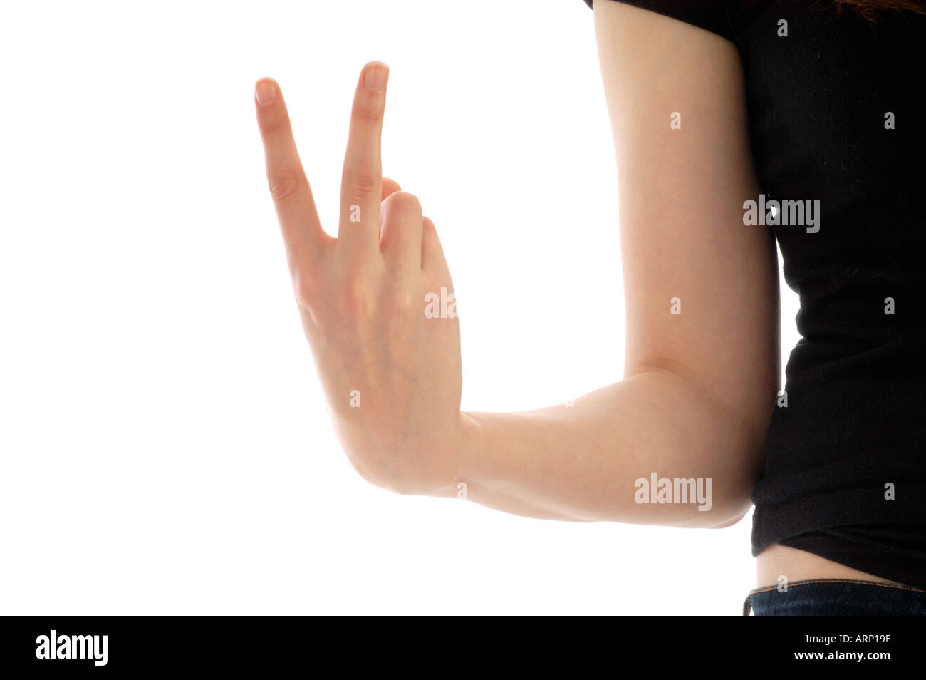 Vee sign hi-res stock photography and images - Alamy