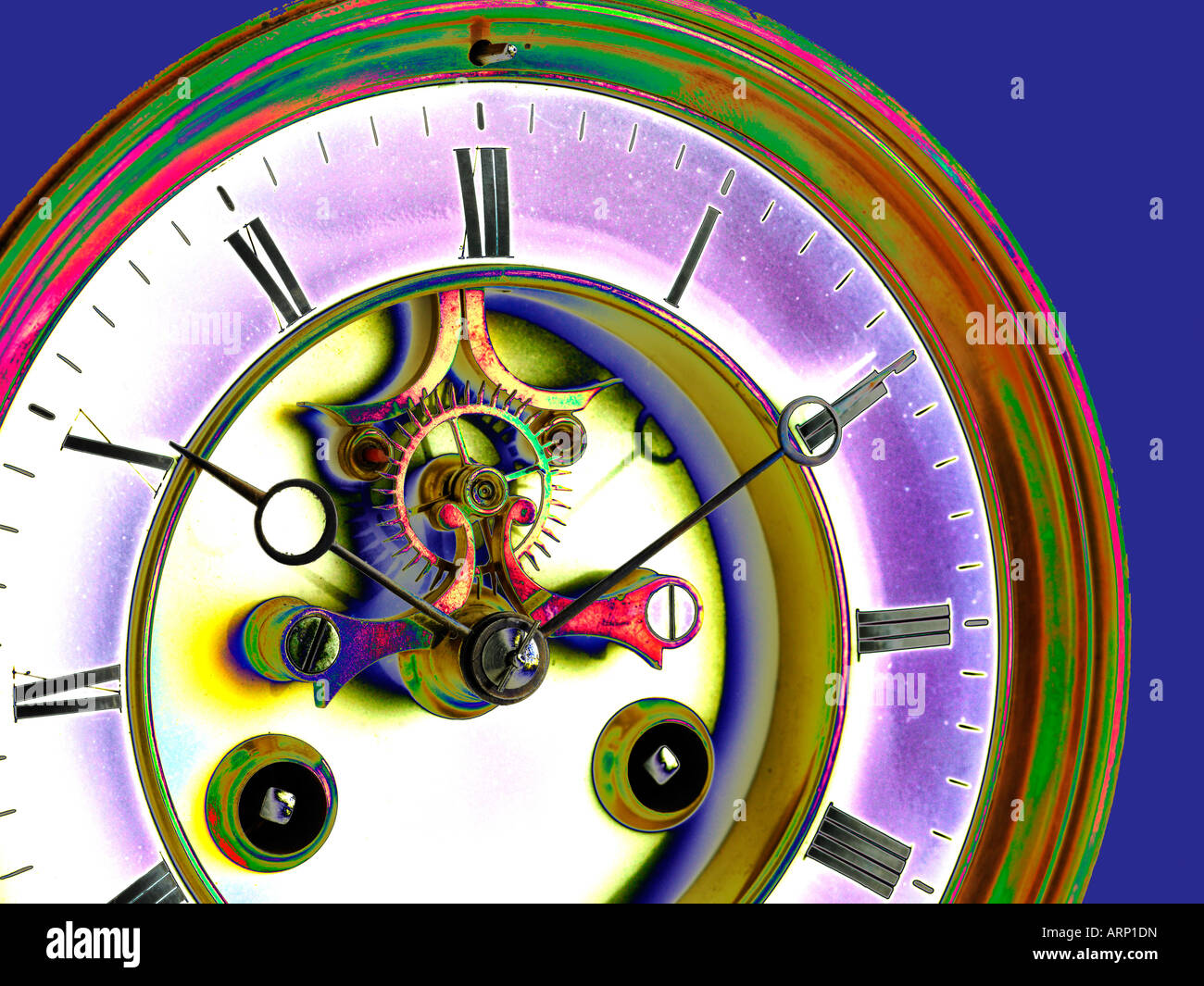French clock dial, circa 1860, abstract Stock Photo - Alamy