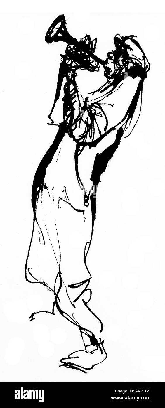 Cornet drawing hi-res stock photography and images - Alamy