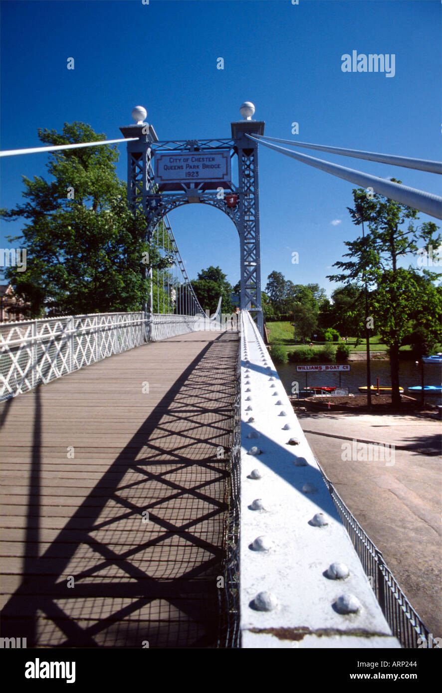 Britannia Suspension Bridge Chester England UK United Kingdom GB Great ...