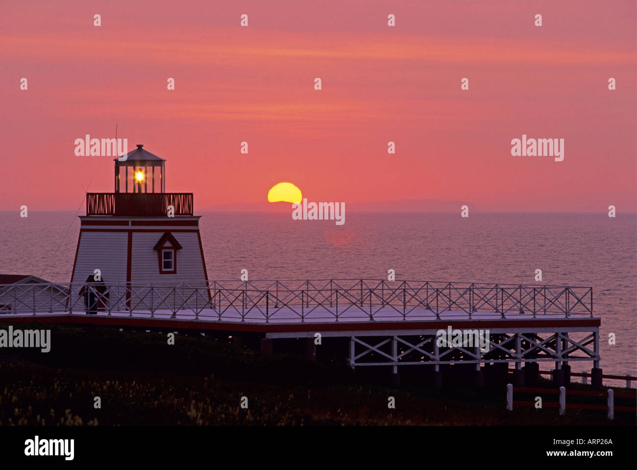 Fortune Head Lighthouse Newfoundland Canada Stock Photo - Alamy