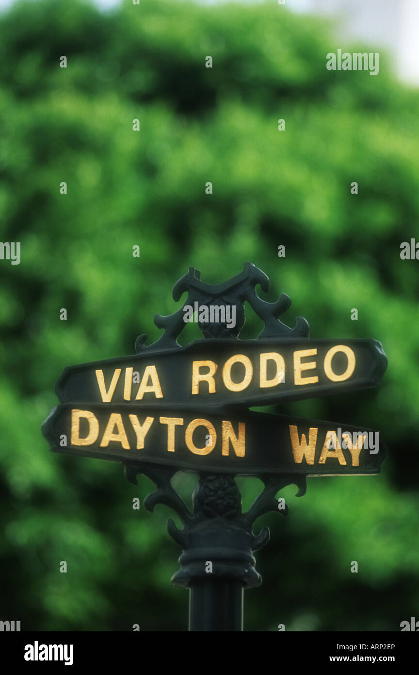 Rodeo drive street signs hi-res stock photography and images - Alamy