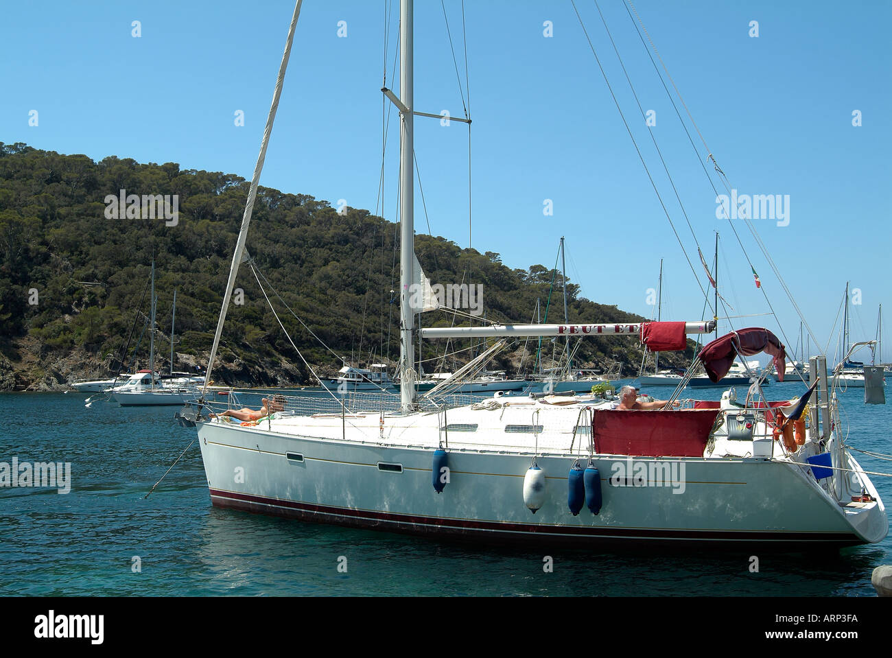 Port cros island in the Mediterranean sea Stock Photo - Alamy