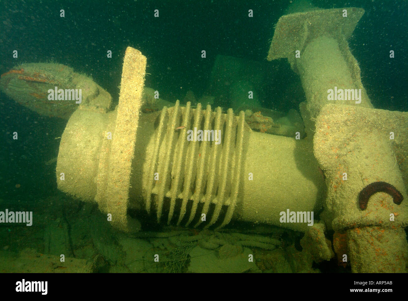 The torpedo launcher of the submarine U171 in Brittany Stock Photo - Alamy
