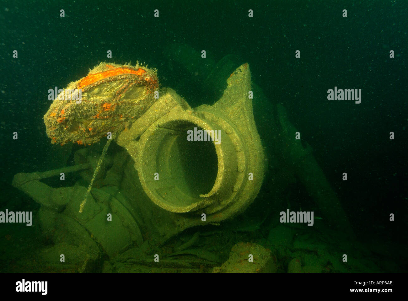 The torpedo launcher of the submarine U171 in Brittany Stock Photo - Alamy