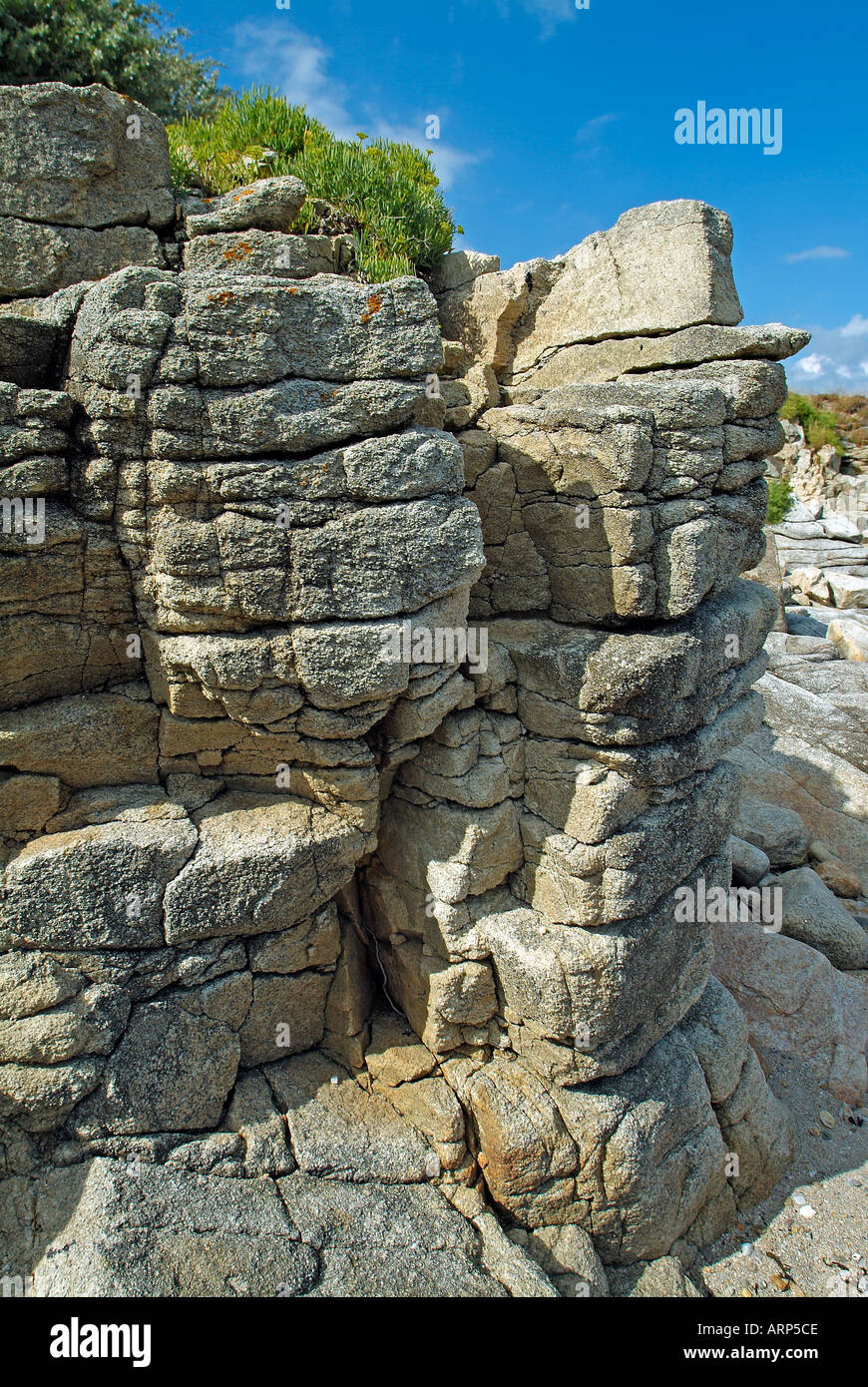 Big rocks of granite in Brittany Stock Photo - Alamy